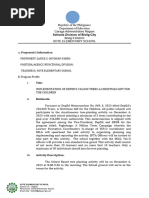 Accomplishment Report of Indigenous Peoples Education (Iped) | PDF