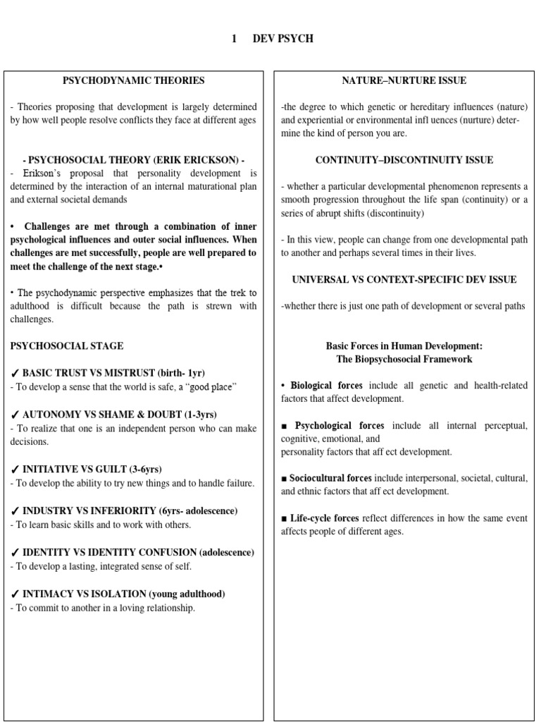 Chap 1 Dev Psych | Download Free PDF | Thought | Developmental Psychology