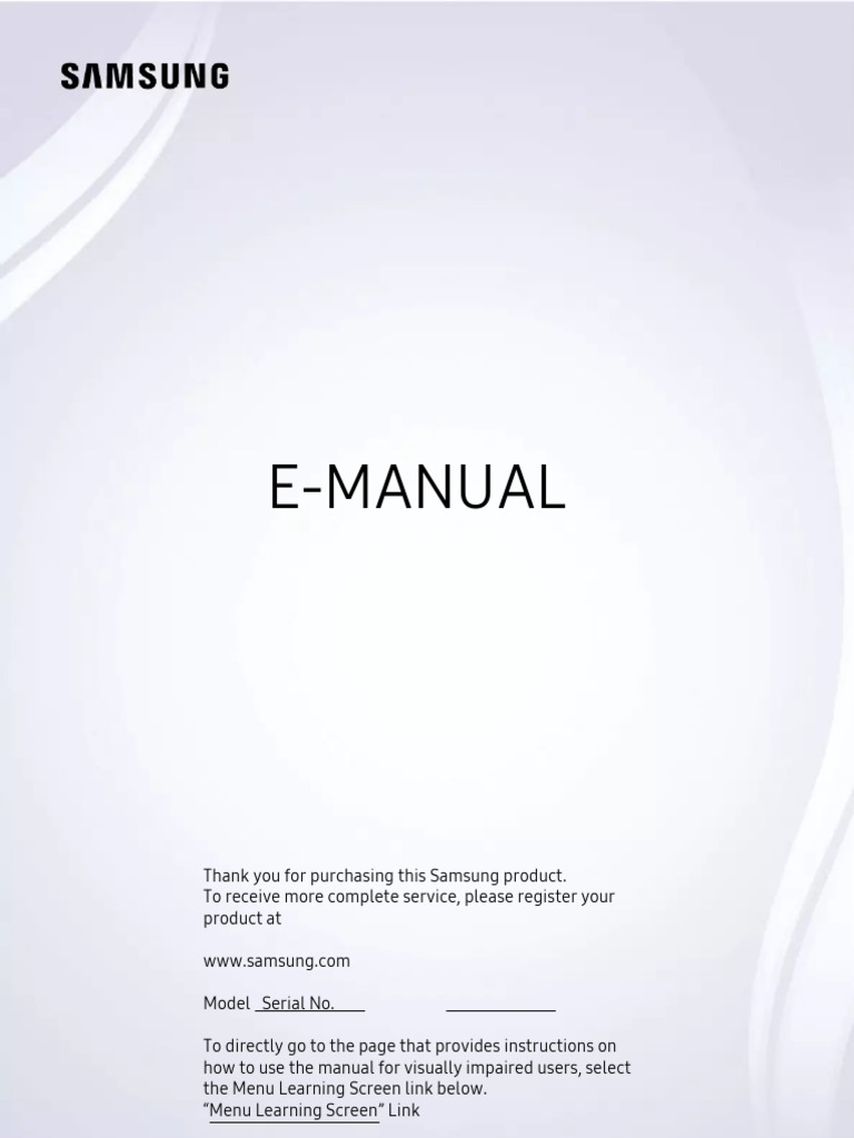Samsung UA55TU8000K User Manual | PDF