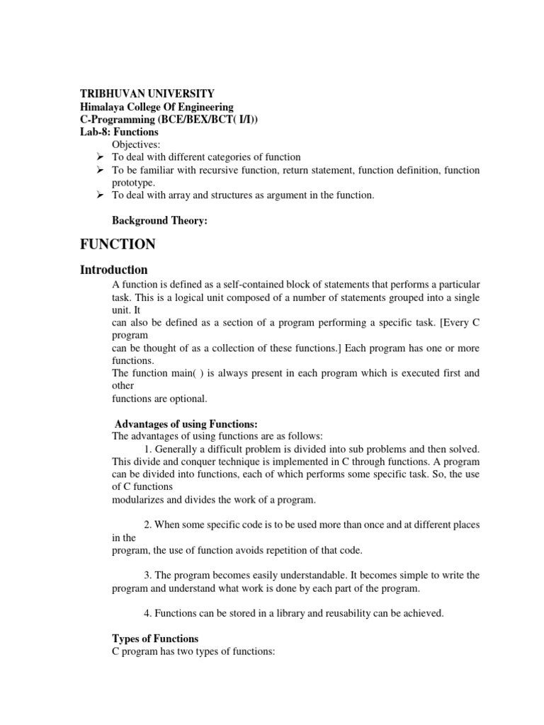 Lab 9 Function Updated | Download Free PDF | Parameter (Computer Programming) | Iteration