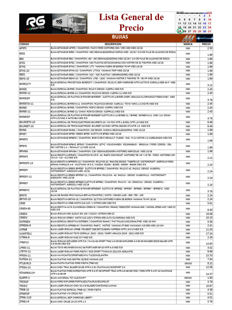 Lista General de Precio 25-03-2024 | PDF | Chevrolet | Industries