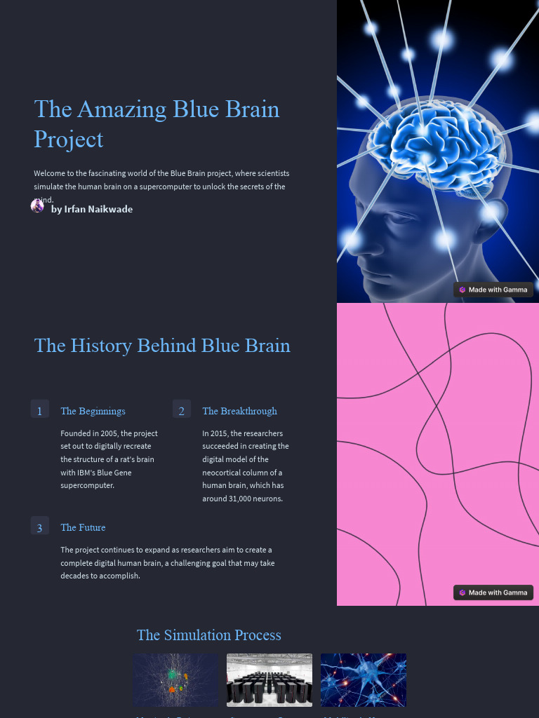 The Amazing Blue Brain Project | PDF | Brain | Neuroscience