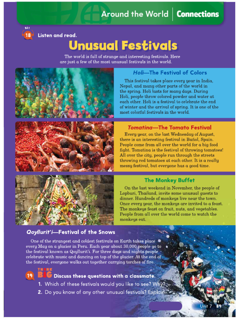 Unusual Festivals Around The World | PDF