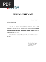 Medico-Legal Certificate Sample | PDF
