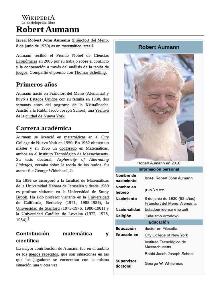 Robert_Aumann | PDF Robert_Aumann | PDF