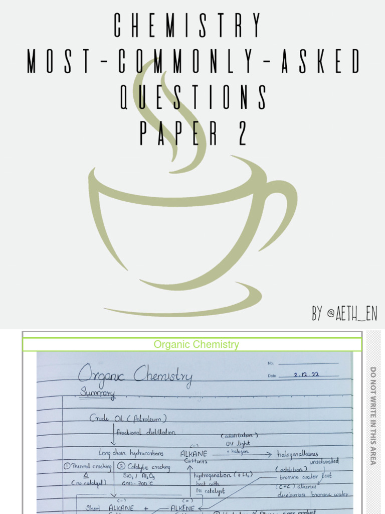 Chemistry CAQs P-2 | PDF | Physical Sciences | Chemical Compounds