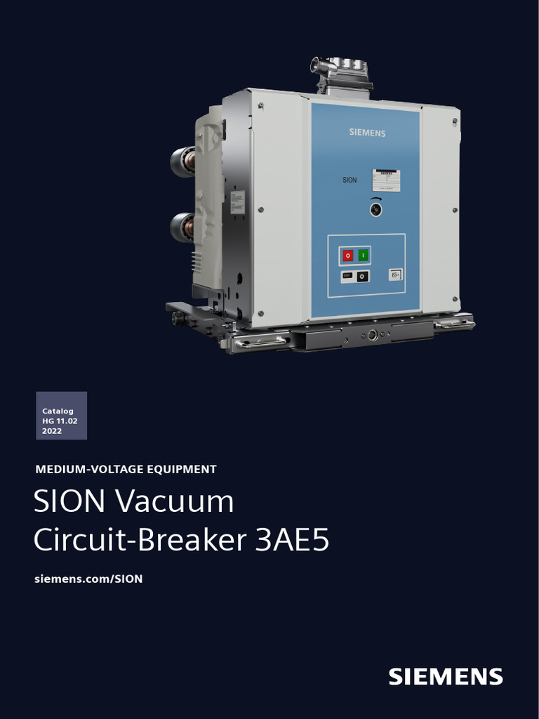 SION Vacuum Circuit-Breaker 3AE5 Catalog | PDF | Capacitor | Switch