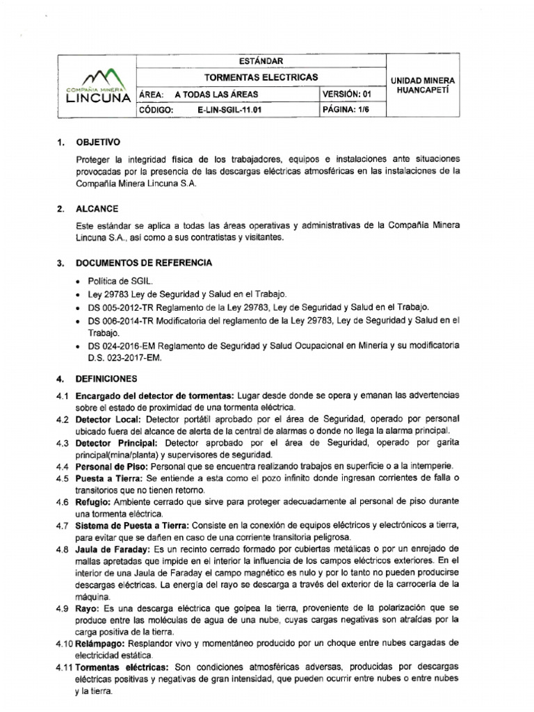 E-Lin-Sgil-11.01 Tormentas Eléctricas | PDF