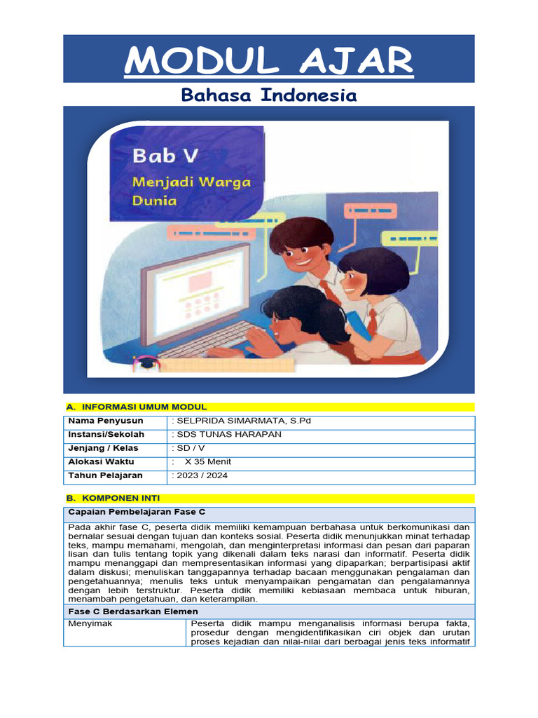 Bab 5 Ma B Indo Kls 5 Pdf