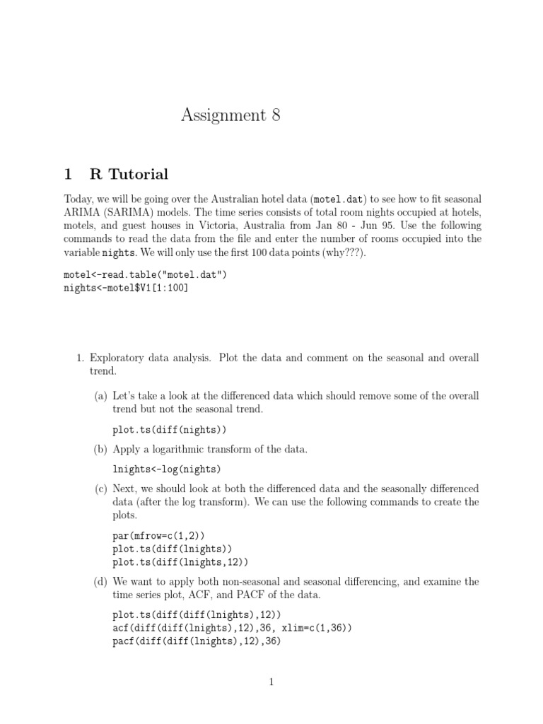 Time Series Practice P5 | PDF | Estimation Theory | Buildings And Structures