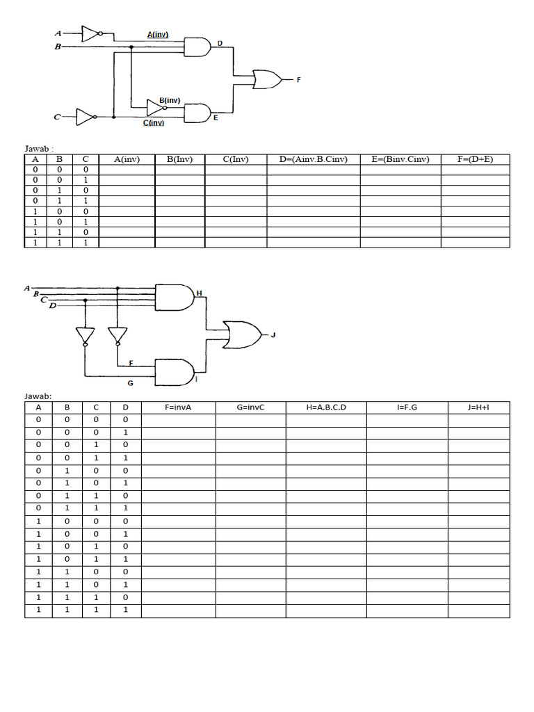 Soal Gerbang Logika | PDF