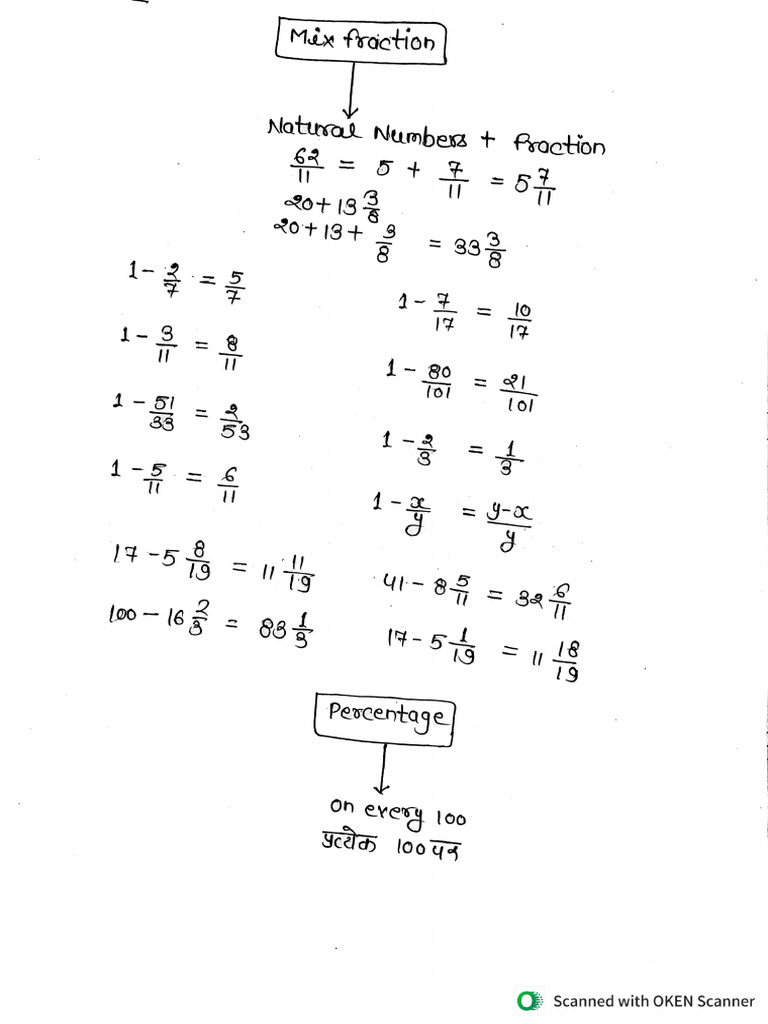 Percentage Notes 1 | PDF