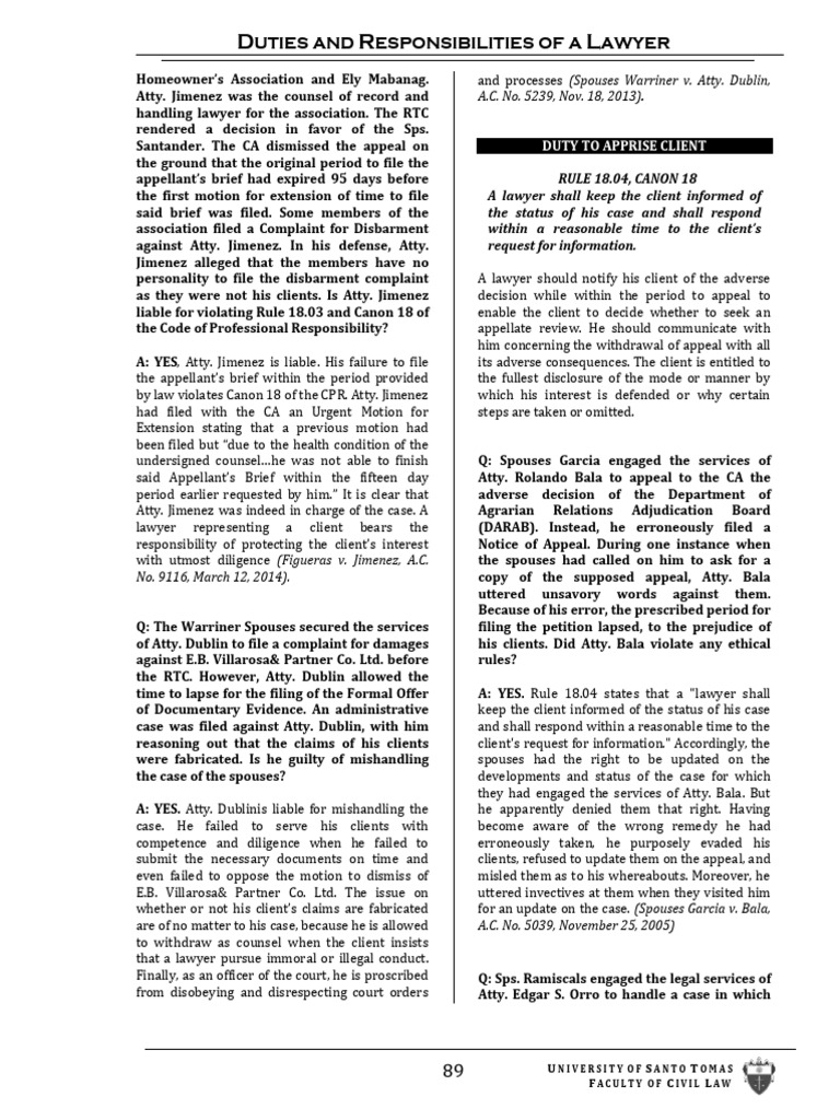 2018 Legal and Judicial Ethics and Practical Exercises Ust Golden Notes ...