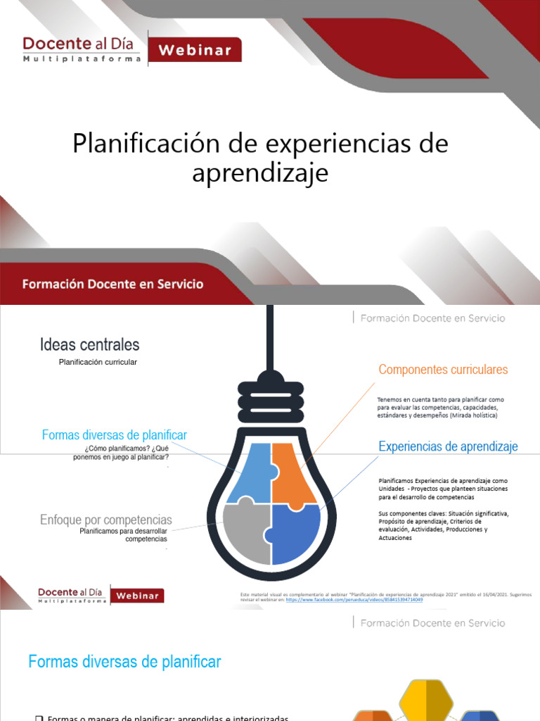 WEBINAR #8_ Material Visual | PDF | Aprendizaje | Evaluación