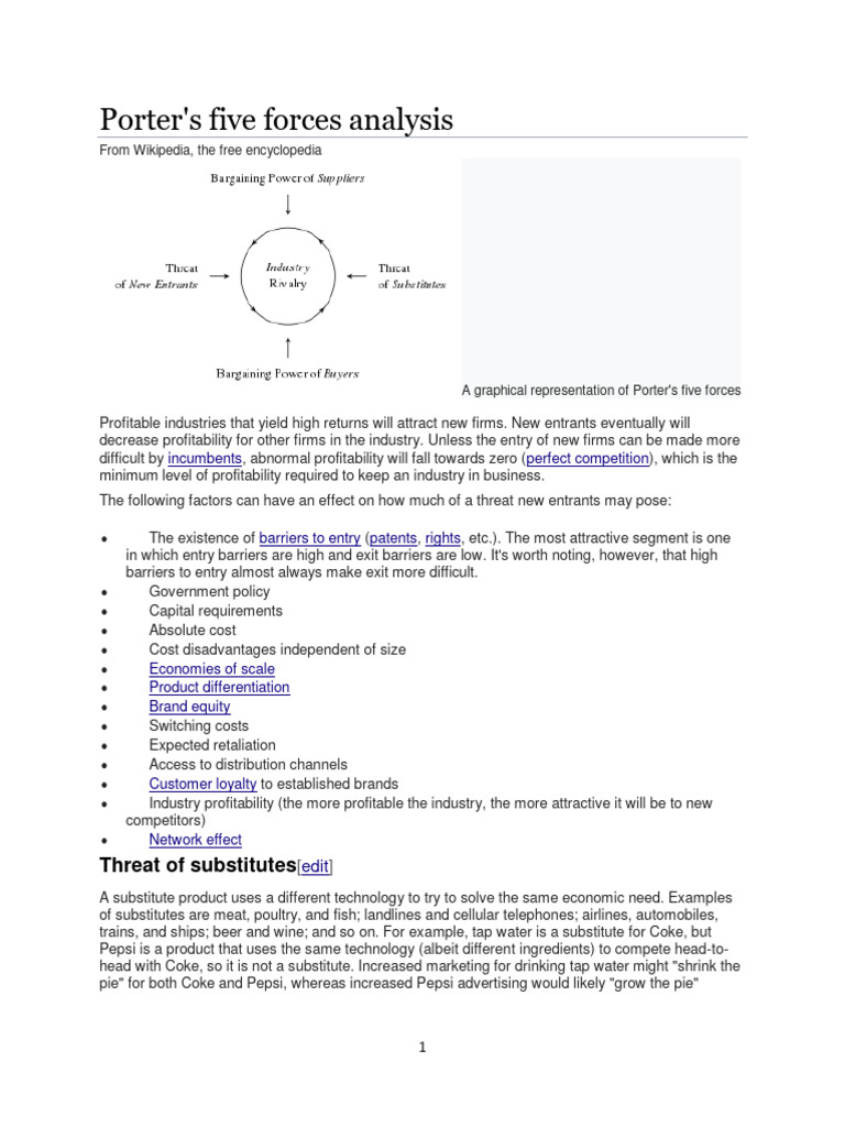 Porters 5 Forces | PDF | Business Economics | Business