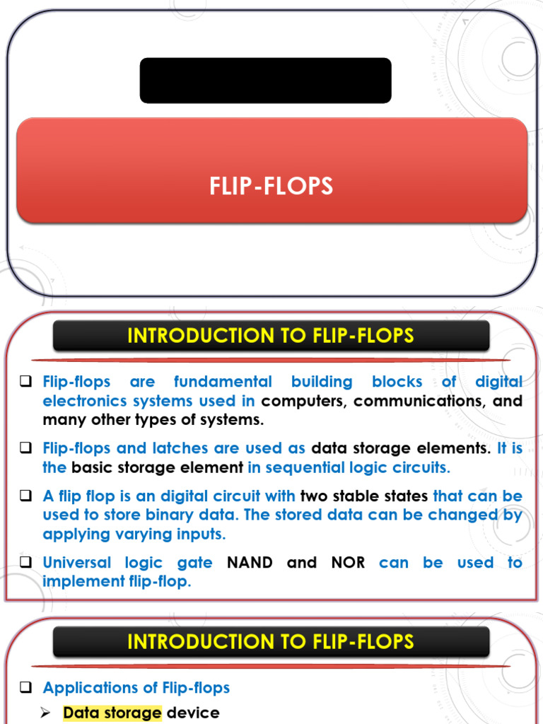 Mod 5 - FLIPFLOPS and Its Types | PDF | Computer Engineering | Electronics