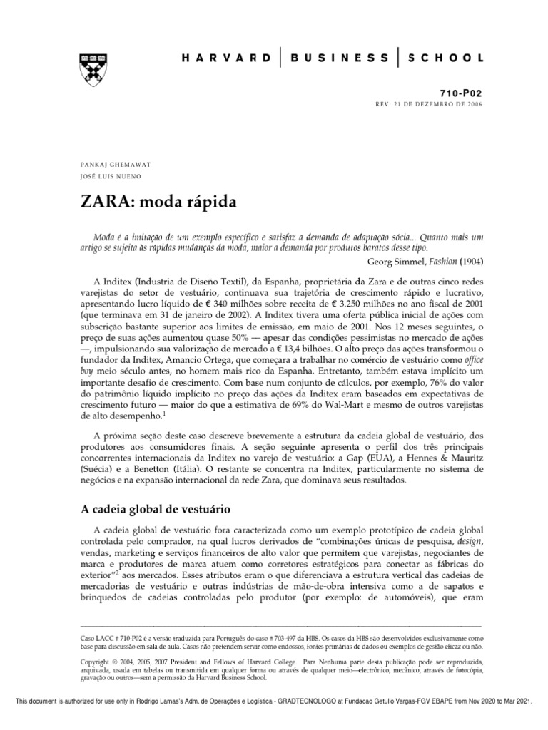 Zara Moda Rápida | PDF | H&M | Moda