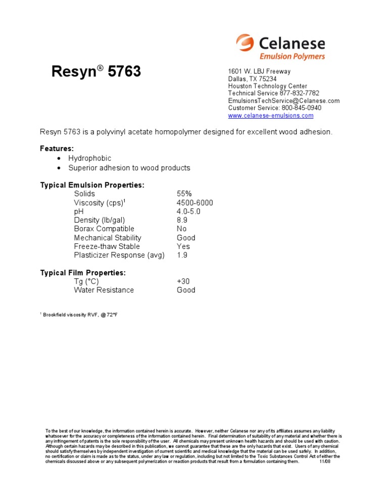 Resyn 5763 tds-2 | PDF | Wellness