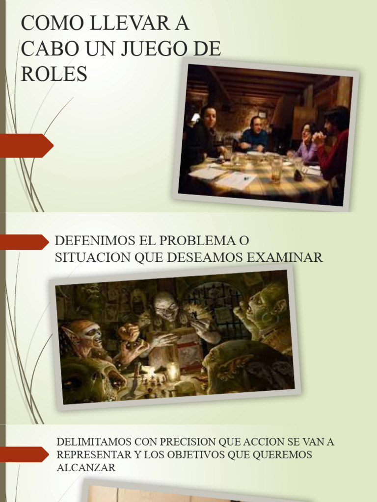 Guía para Organizar un Juego de Roles | PDF | Métodos y materiales de ...