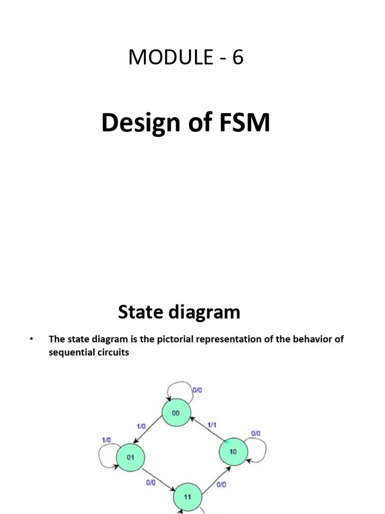 FSM Design: State Diagrams & Tables | PDF | Formal Methods | Computer ...