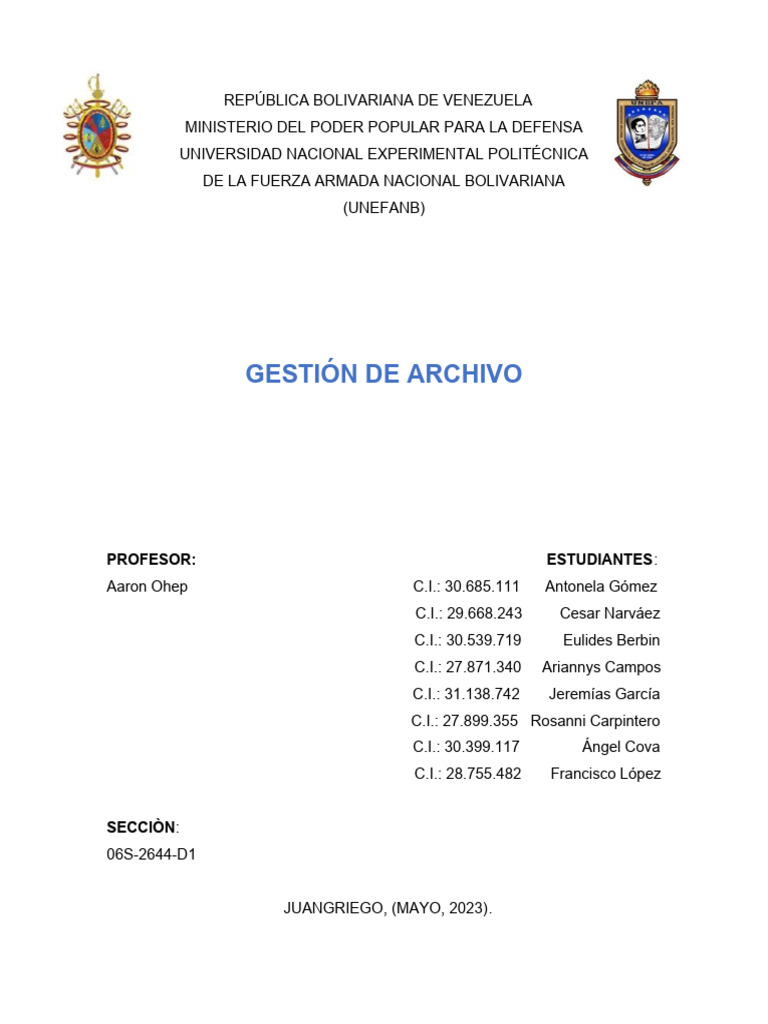 Gestion de Archivo (SO) | PDF | Archivo de computadora | Sistema de archivos