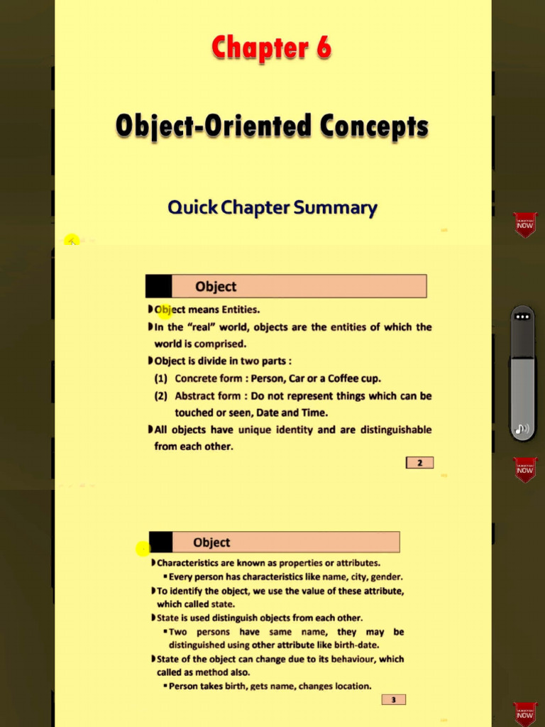 Ch6 Object Oriented Concepts Pdf