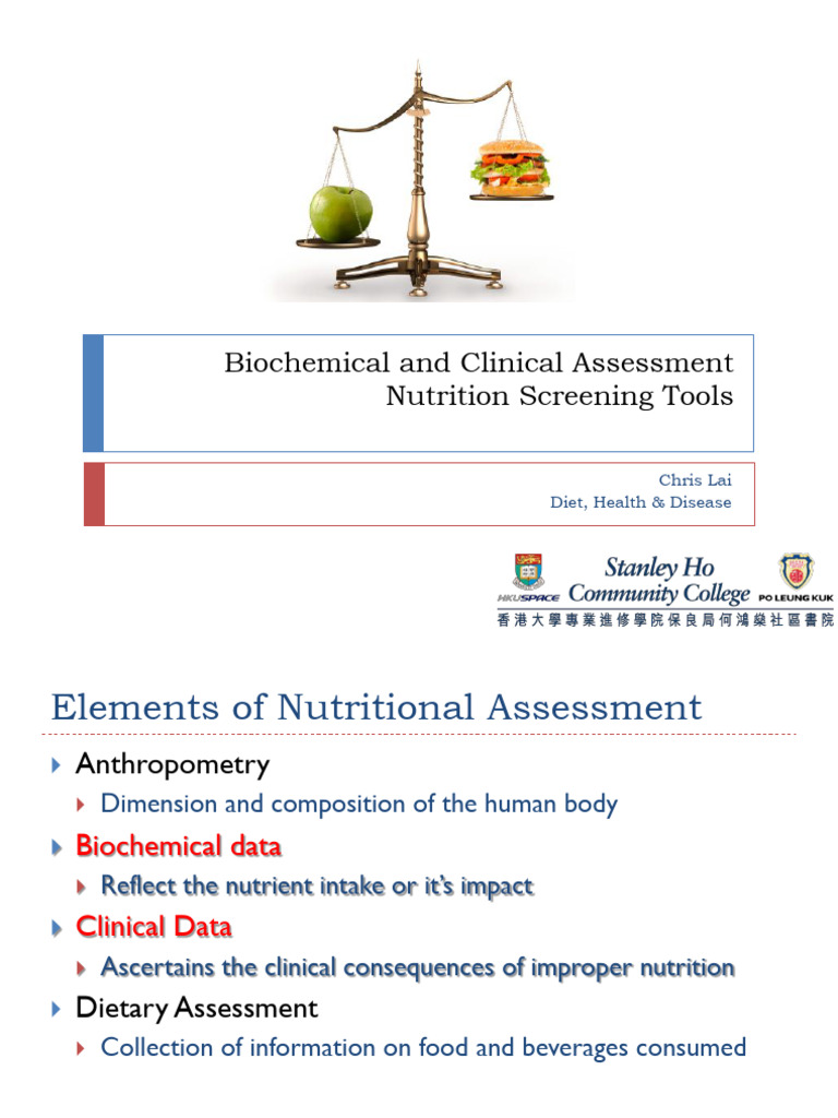 DHD - L3 - BCH, Clinical Screening Tools | PDF | Malnutrition | Nutrients