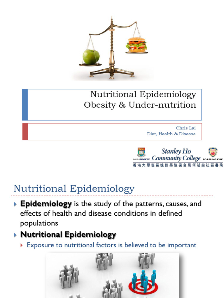 Nutritional Epidemiology: Obesity & Undernutrition | PDF | Cohort Study | Epidemiology