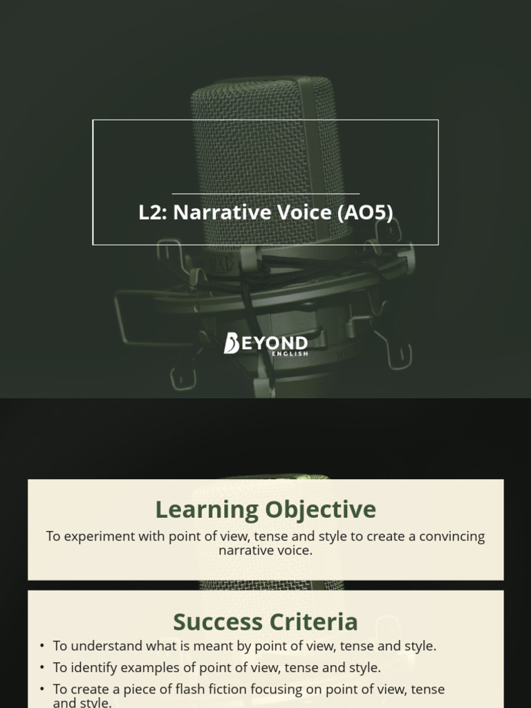 GCSE Creative Writing L2 Powerpoint | PDF | Narration