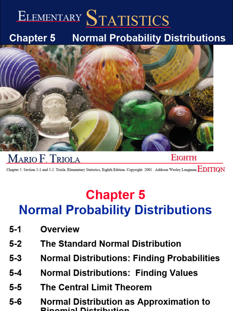 Chapter 5 Normal Probability Distributions | PDF | Normal Distribution ...