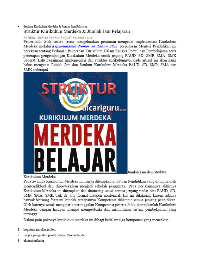JJM Kurikulum Merdeka | PDF