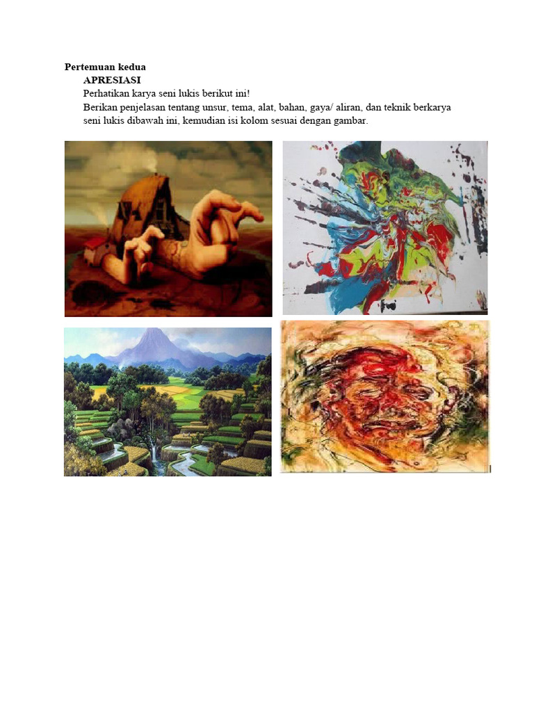 Materi LK 2 Seni Lukis PJJ | PDF | Seni | Klasik