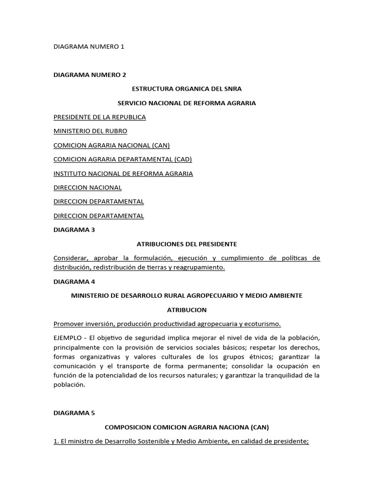 Estructura del SNRA y sus Atribuciones | PDF | Jurisdicción | Nación