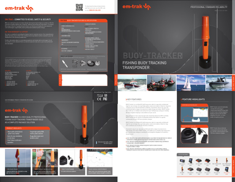 Em Trak Product Brochures - BUOY TRACKER - 2018.indd | Download Free PDF | Computing ...