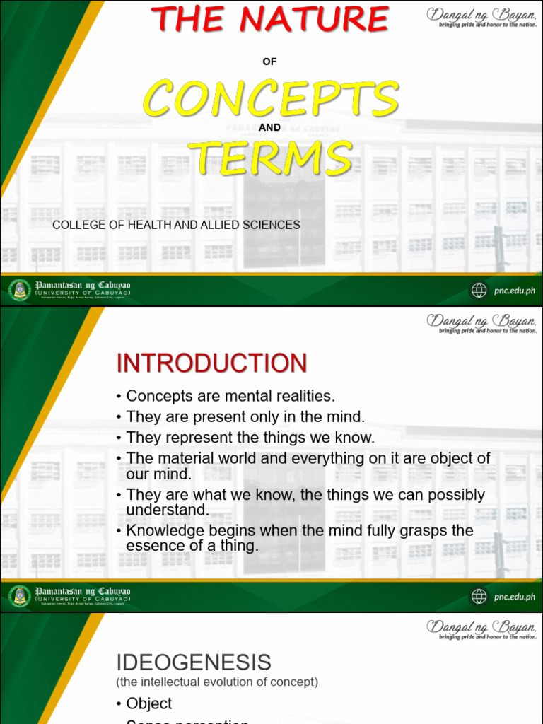 Understanding Concepts and Terms in Logic | PDF | Concept | Nous