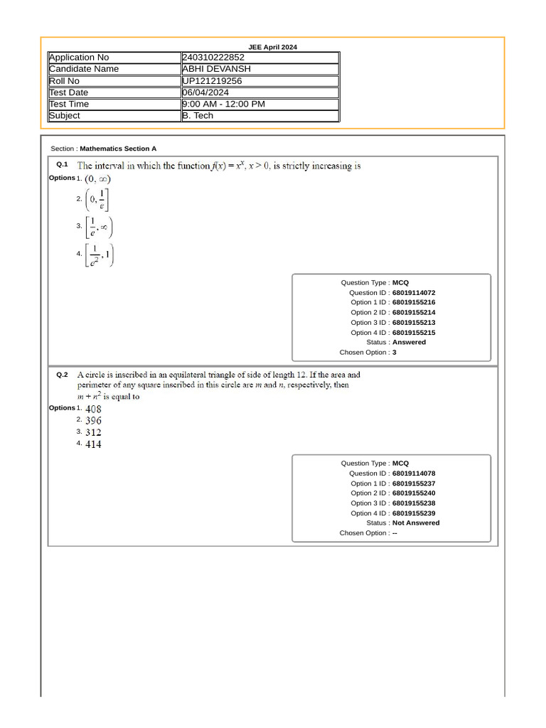JM2 Answer Key | PDF | Multiple Choice | Evaluation Methods