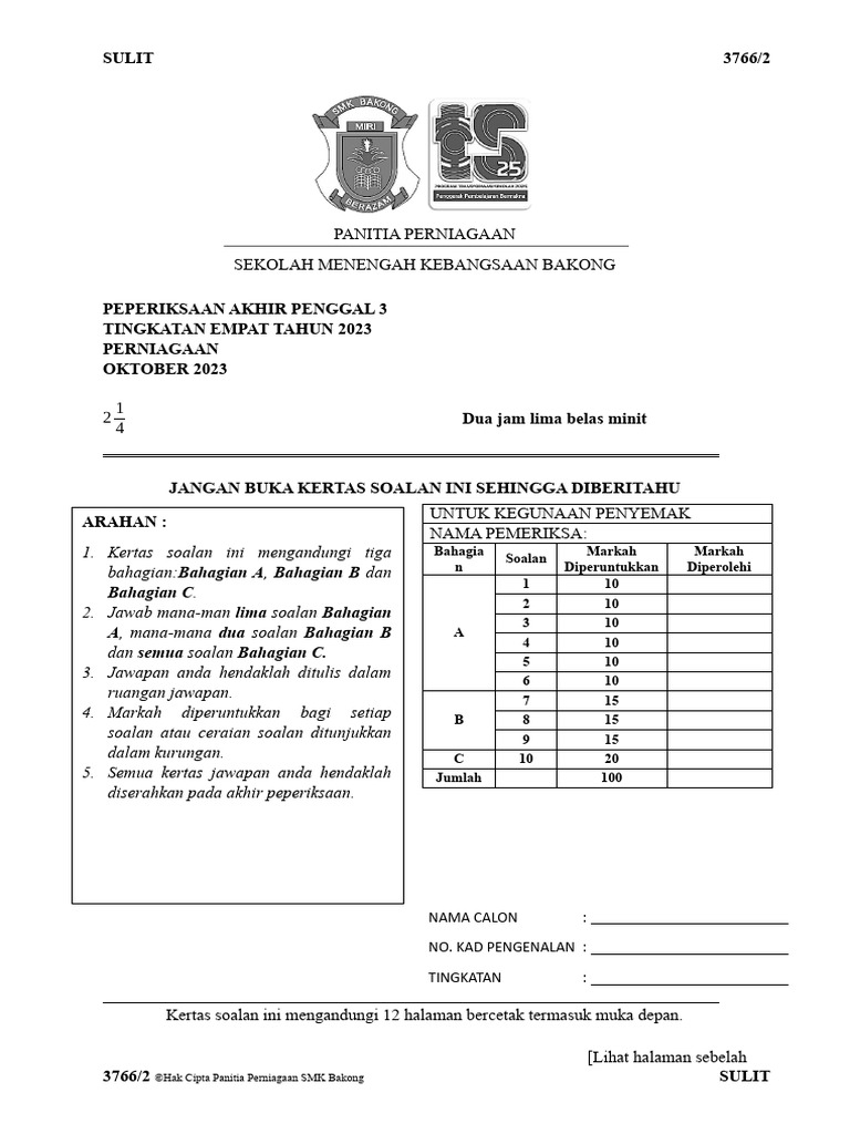 (Men. Atas) Muka Depan K2 | PDF