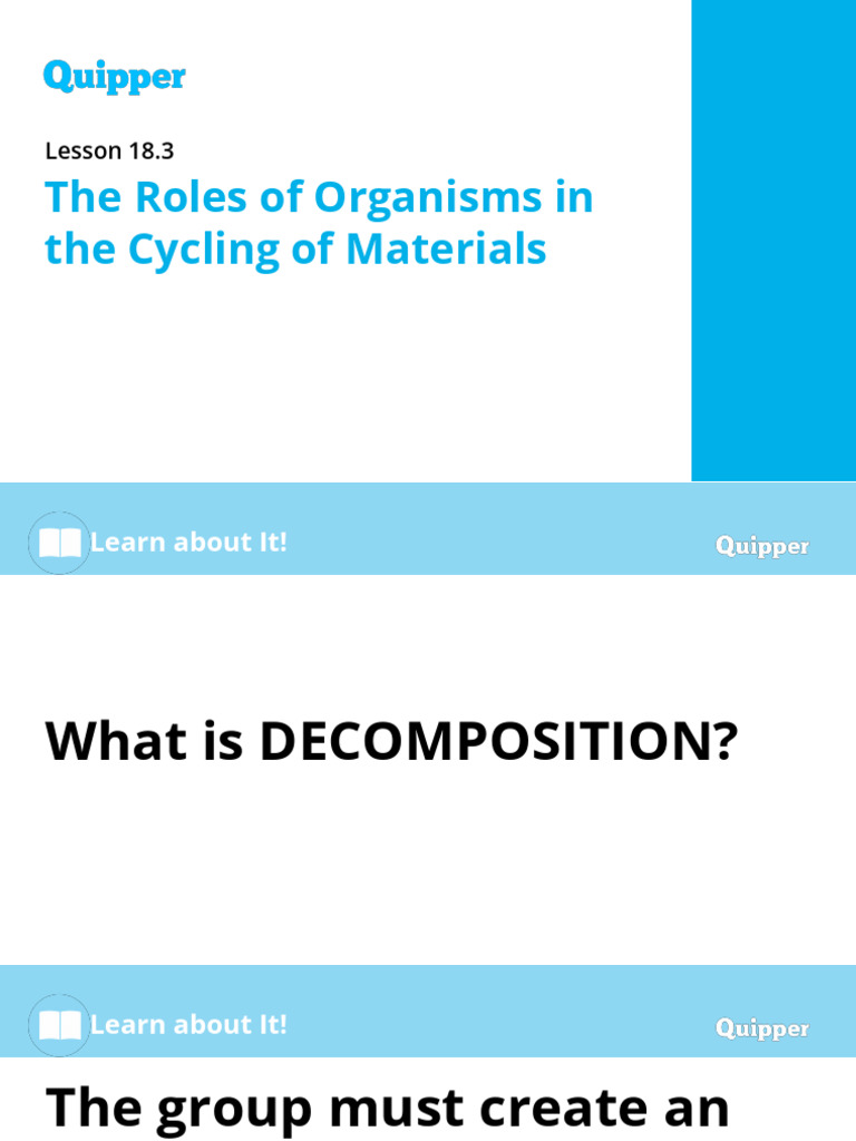Decomposition for Students | PDF | Decomposition | Soil