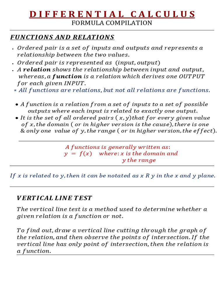 Differential Calculus (1) | PDF
