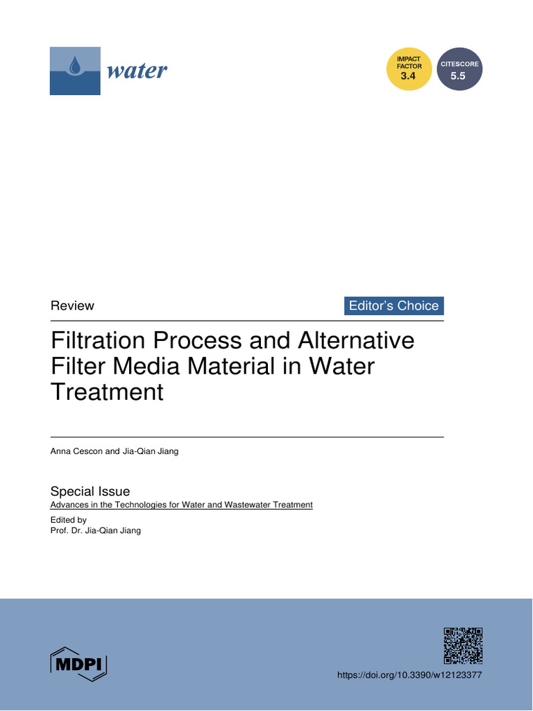 2020, UK - Filtration Process and Alternative Filter Media Material in ...