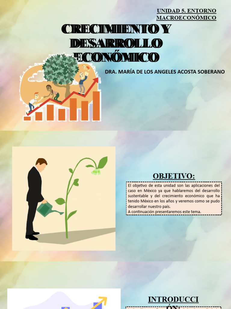 Unidad 5. Crecimiento y Desarrollo Económico Entorno Macro Actualizada 1 | PDF | Crecimiento ...