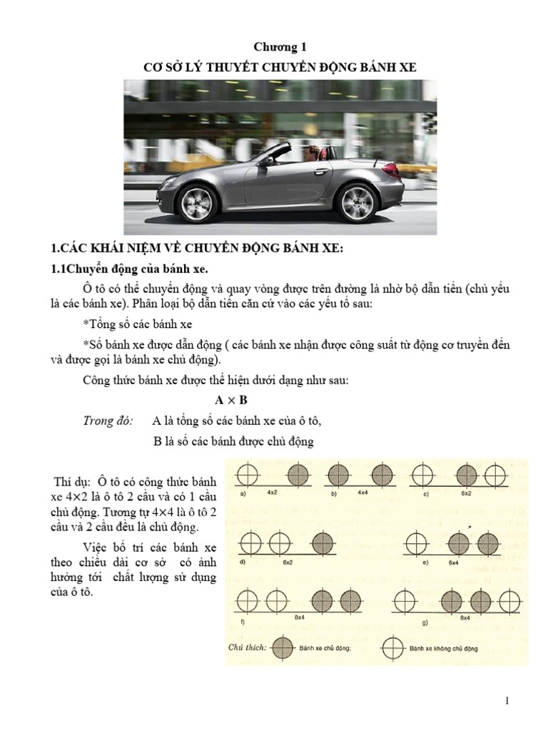 Bài 1 Cơ sở Lý thuyết chuyển động bánh xe | PDF