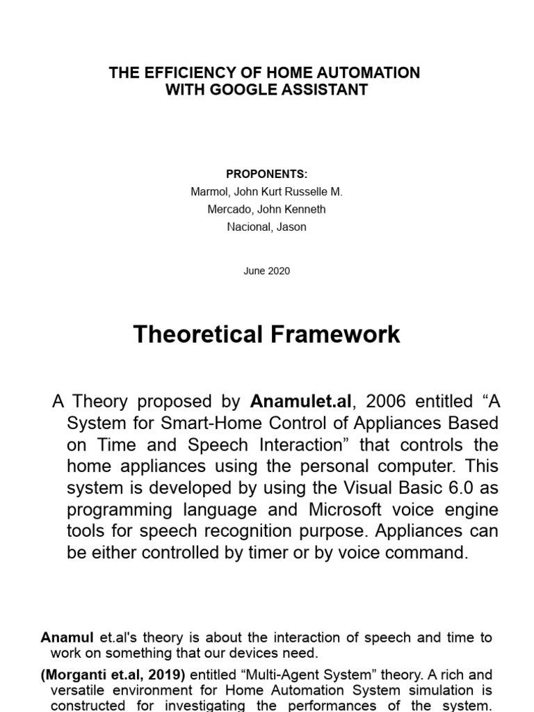 The Efficiency of Home Automation | PDF | Survey Methodology | Analysis ...