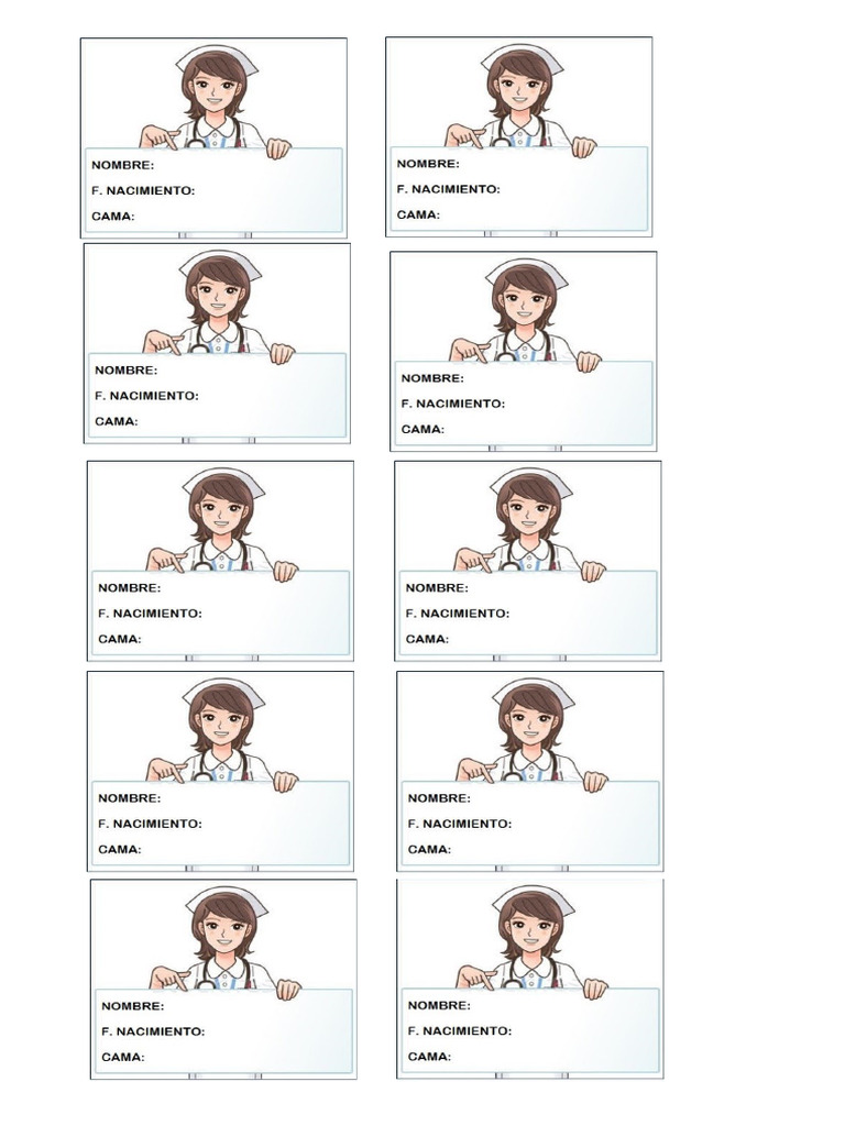 Stickers Enfermera NUEVA | PDF