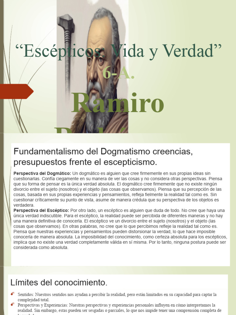 Pirron- Verdad y Excepticos | PDF | Verdad | Realidad