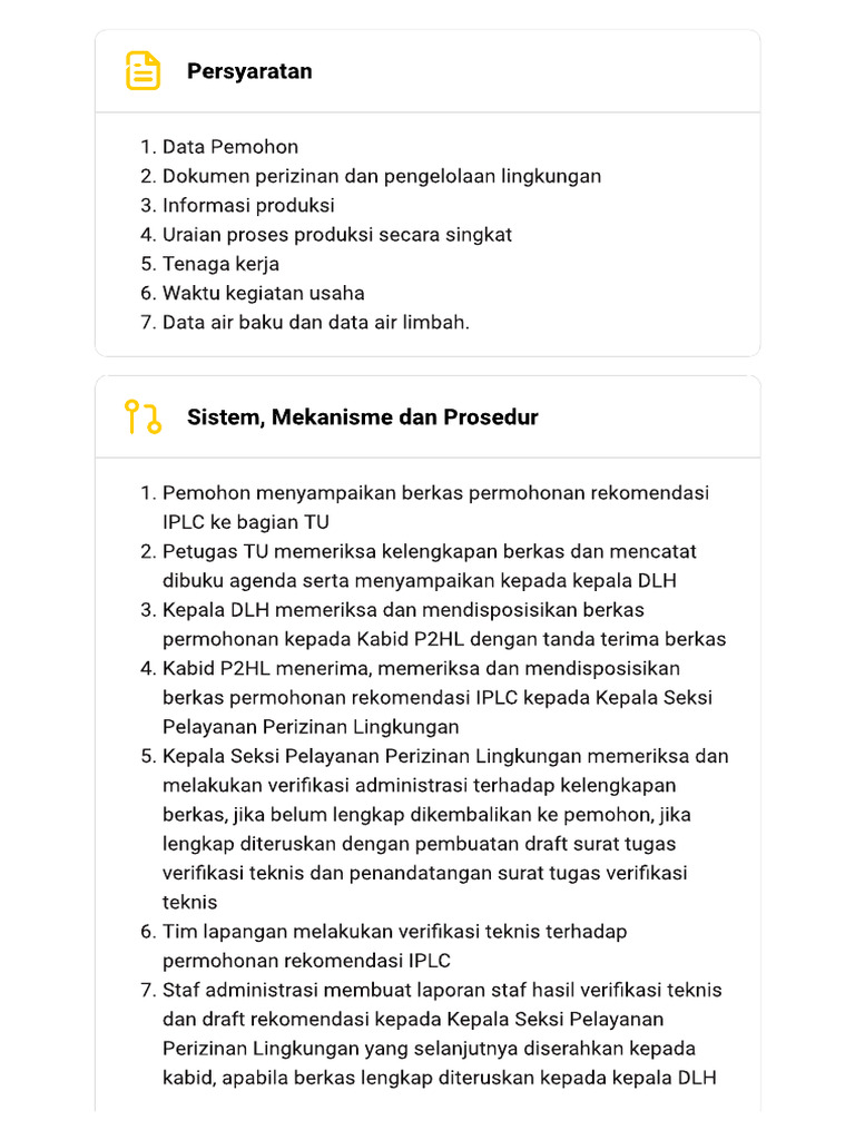 Izin pembuangan limbah cair IPLC. 2 | PDF