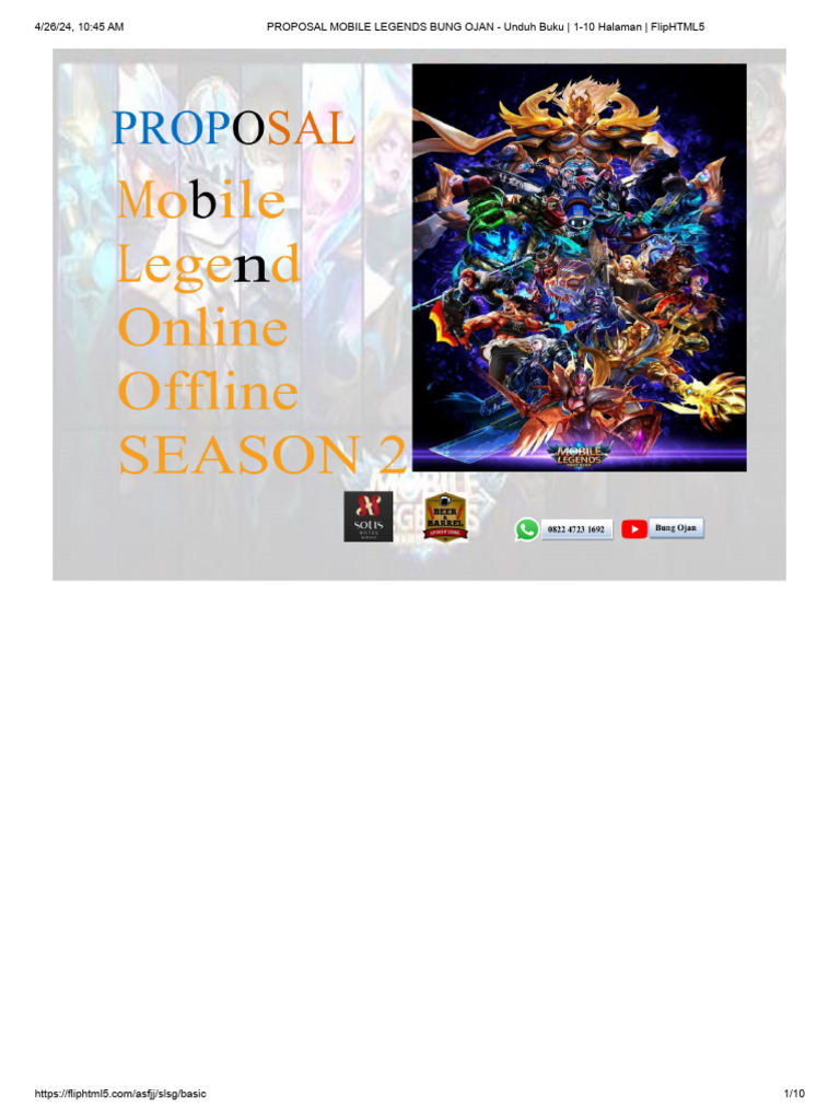 Mobile Legends Proposal PDF | PDF