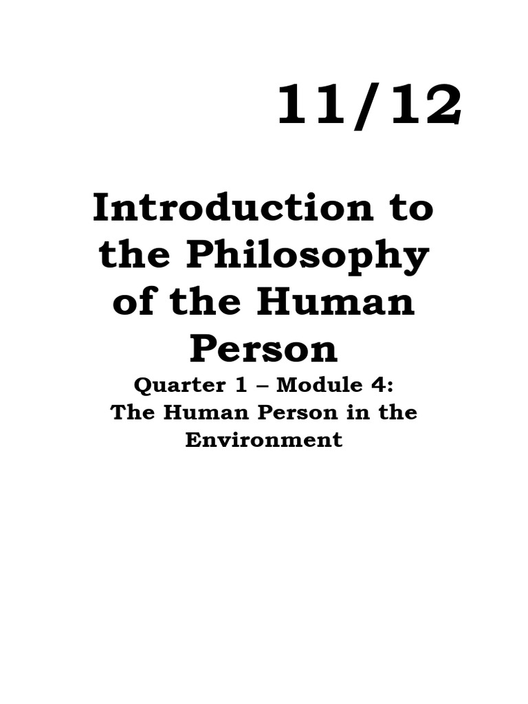 Intro-to-Philo-Lesson-4 | PDF | Natural Environment | Liberal Arts Education