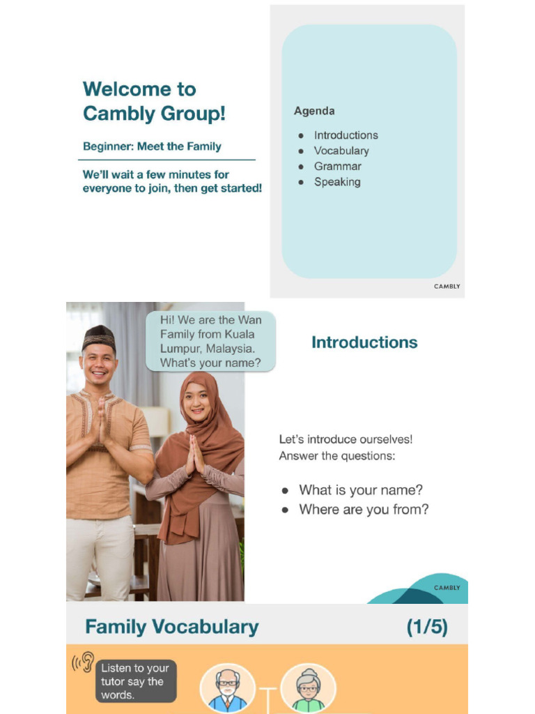 Beginner - Meet The Family | PDF