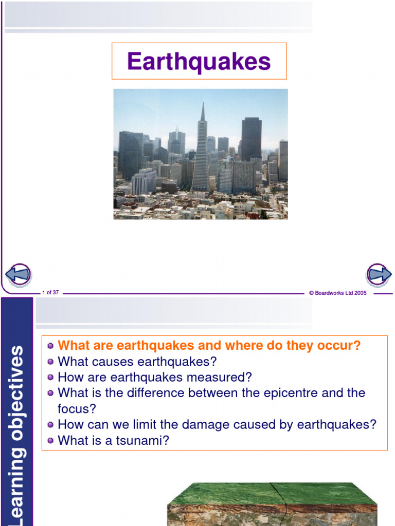 CE02 - Lecture 14 | PDF | Earthquakes | Tsunami